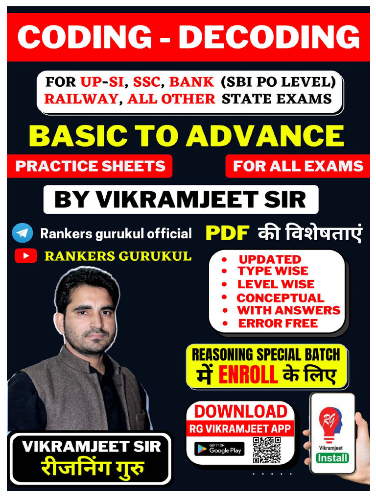 Coding Decoding practiceset | PDF