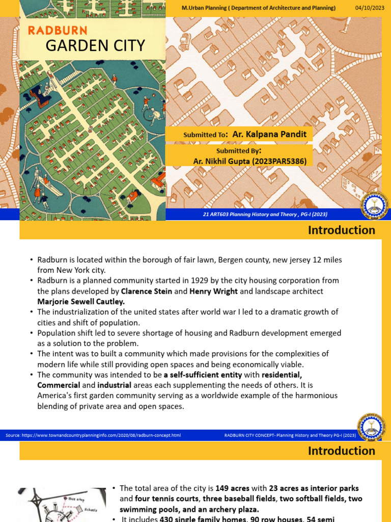 Radburn Garden City | PDF