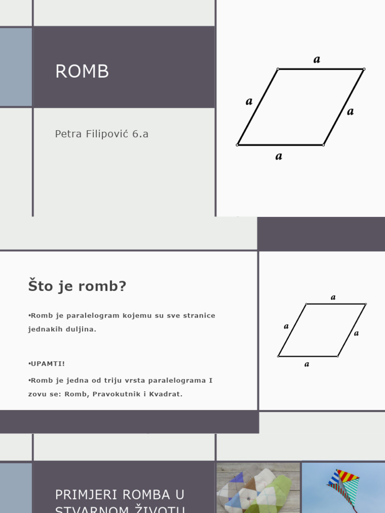 Romb Prezentacija Petra 6.A | PDF