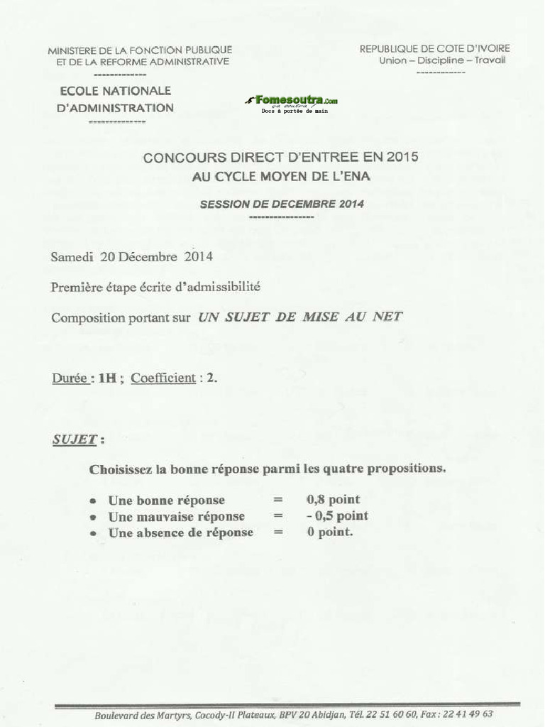 612a9b3377190sujet de Mise Au Net Ena Cycle Moyen 2015 | PDF