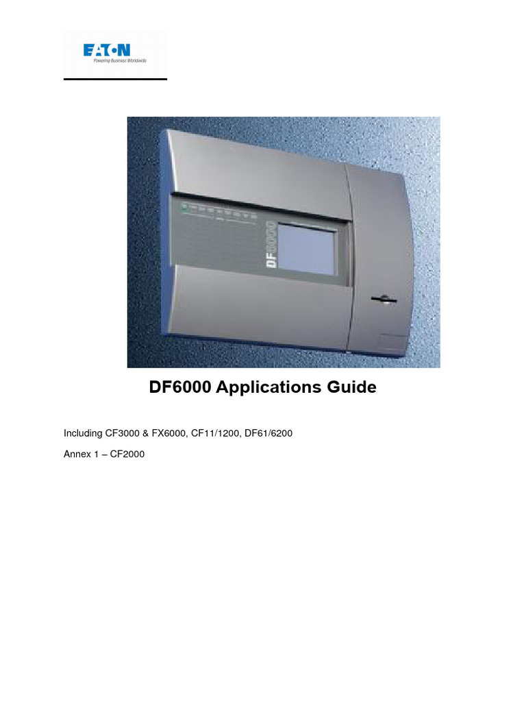 Eaton Fire df6000 Application Fault Finding Guide | PDF | Input/Output ...