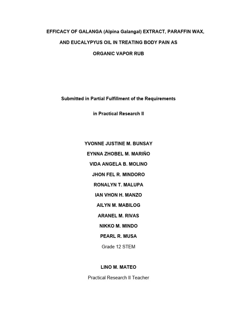 Practical Research Paper | PDF | Experiment | Statistics