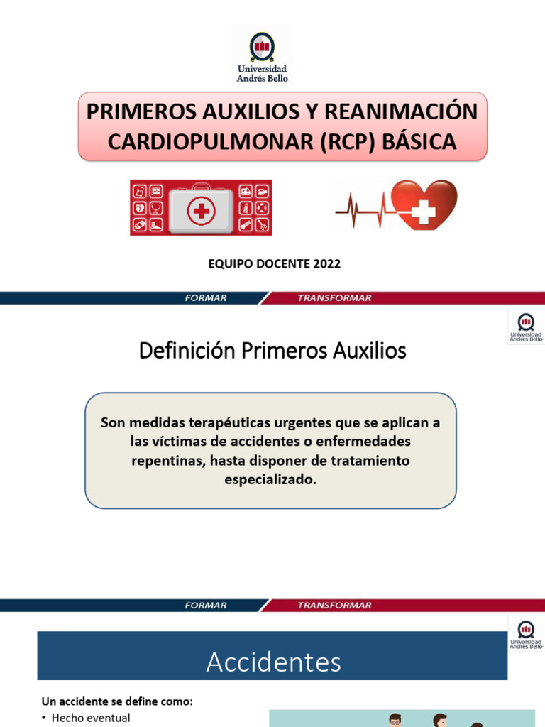 Primeros Auxilios y RCP 2023 | PDF