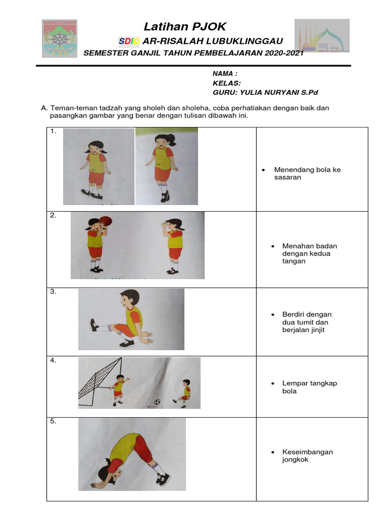 Soal Latihan Pjok Kelas 2 | PDF