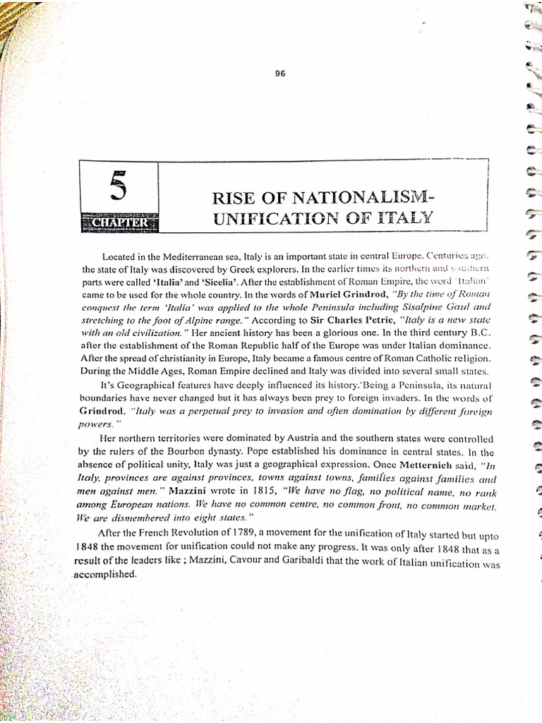 Unification of Italy | PDF