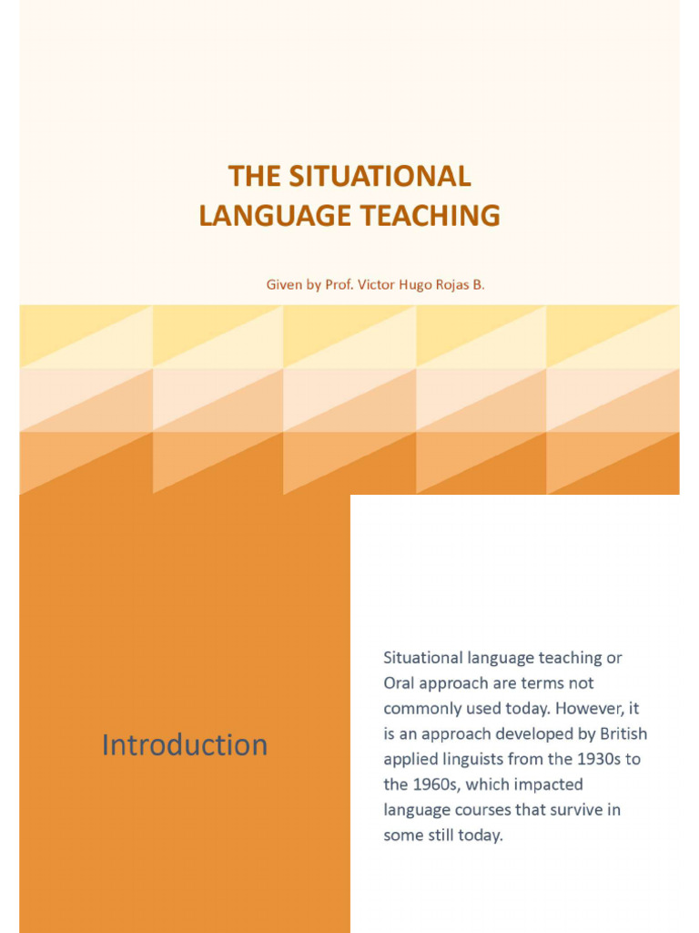 The Situational Language Teaching (New) | PDF