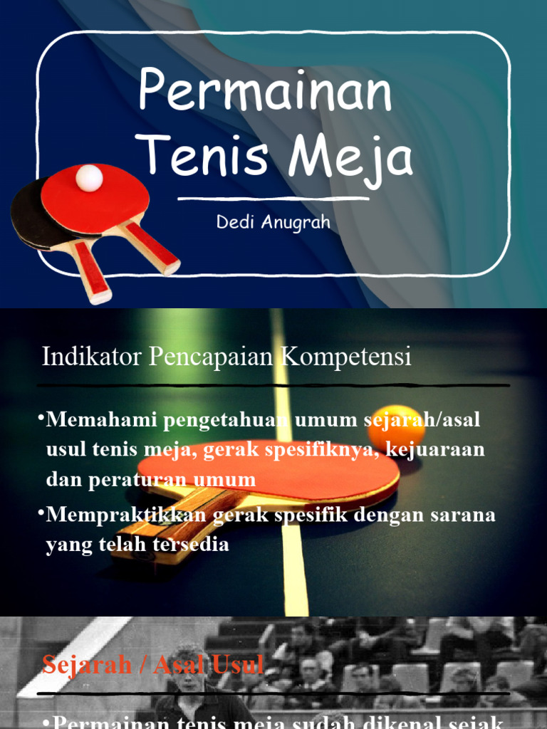 Permainan Tenis Meja | PDF