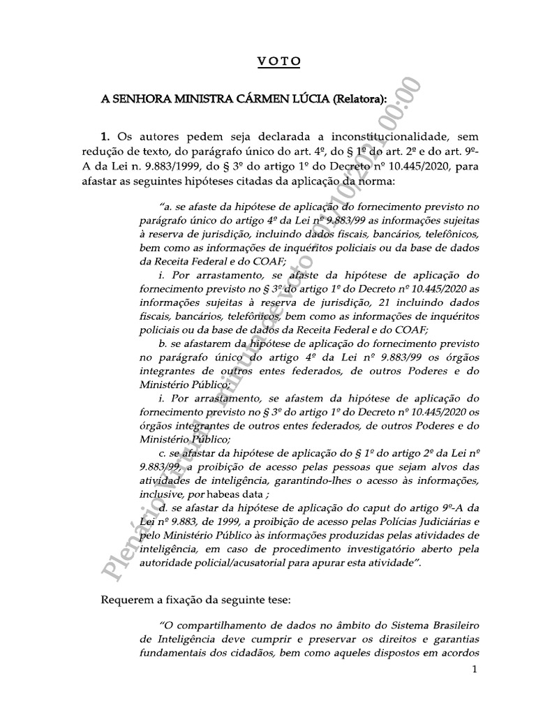 Voto Carmen Lucia Abin Sisbin | PDF