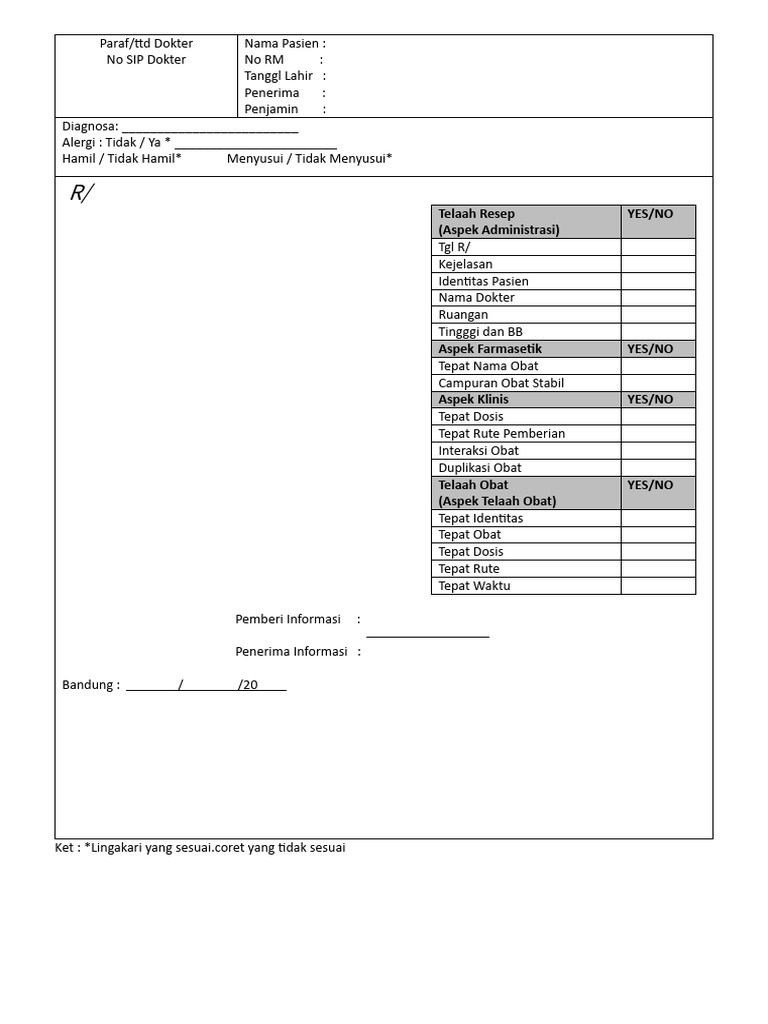 Format Resep Baru | PDF