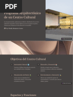 Programa de Necesidades Centro Cultural | PDF