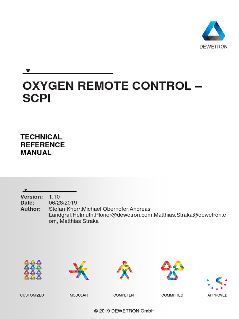 DEWETRON Oxygen SCPI Technical Reference V1.10 | PDF