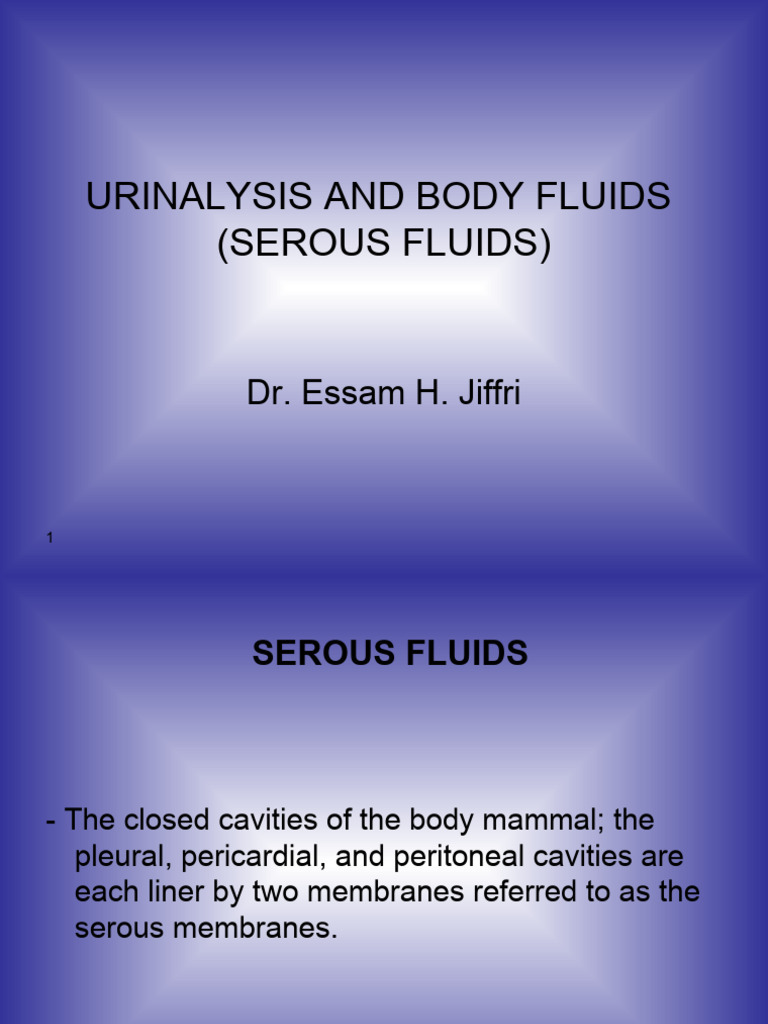 5766 Serous Fluids | PDF