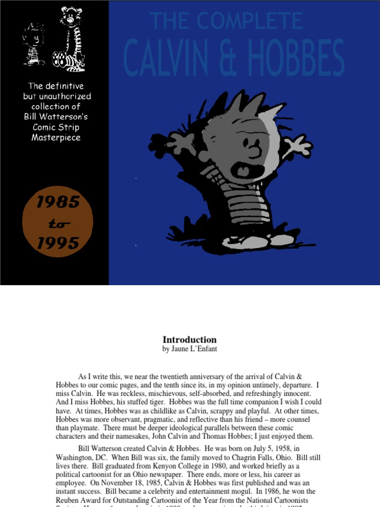 Watterson Bill - Complete Calvin & Hobbes (2005 Edition) | PDF ...