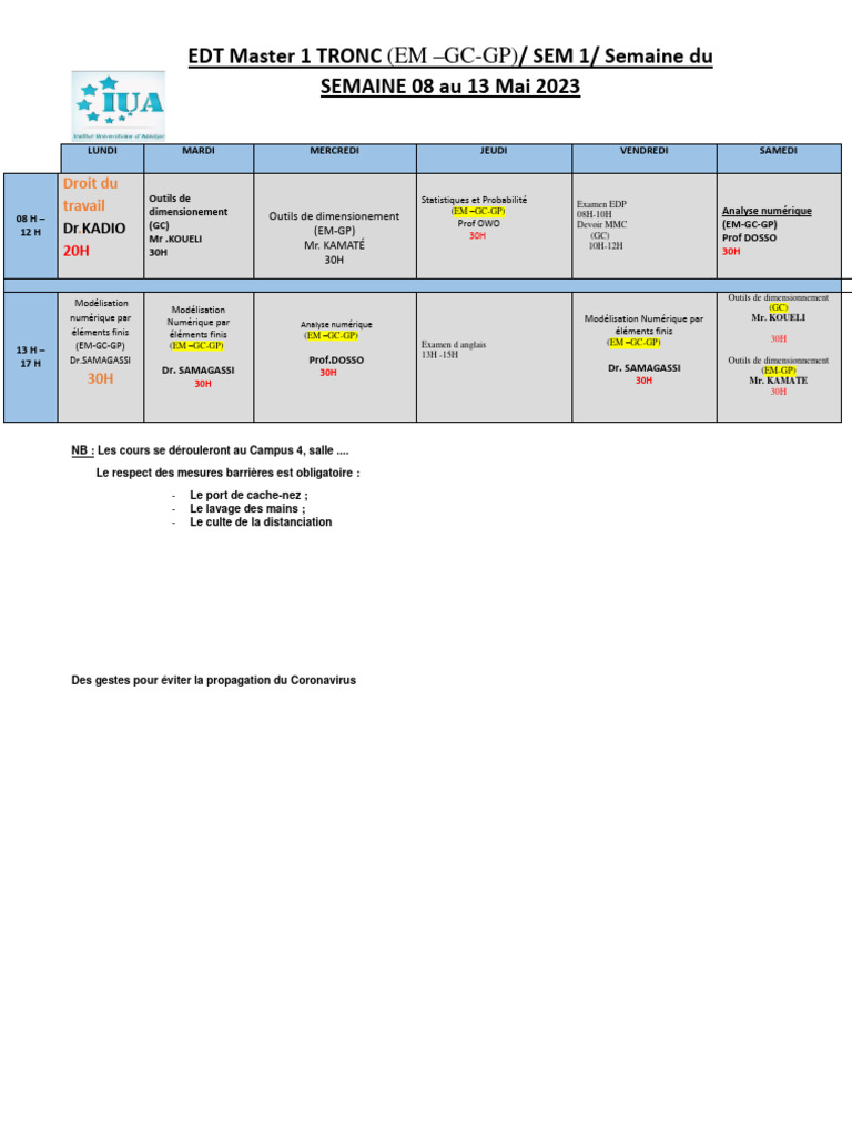 1682852355468_EDT Master 1 Tronc 2022-2023 | PDF