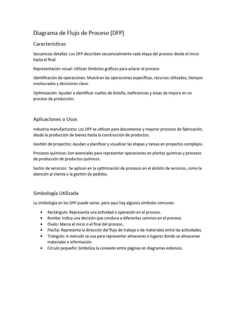 Diagrama de Flujo de Proceso | PDF