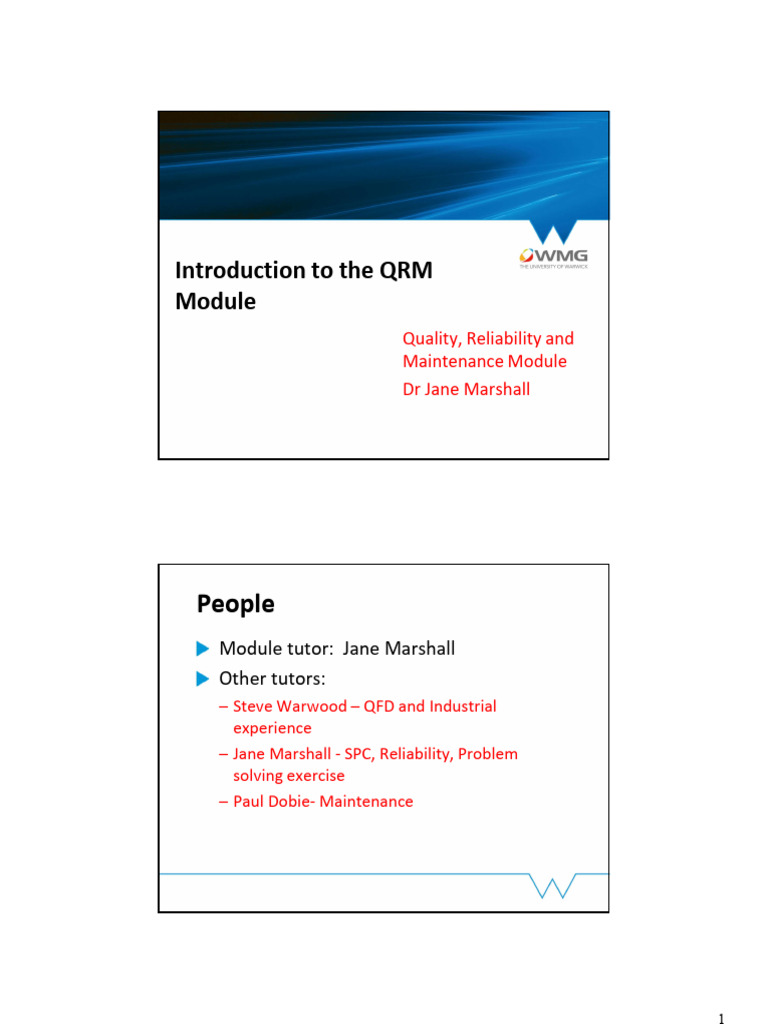 Section 1 Introduction QRM 2 | PDF