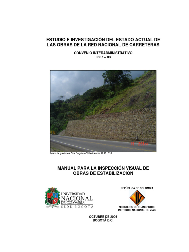 Manual para Estabilizacion de Taludes | PDF