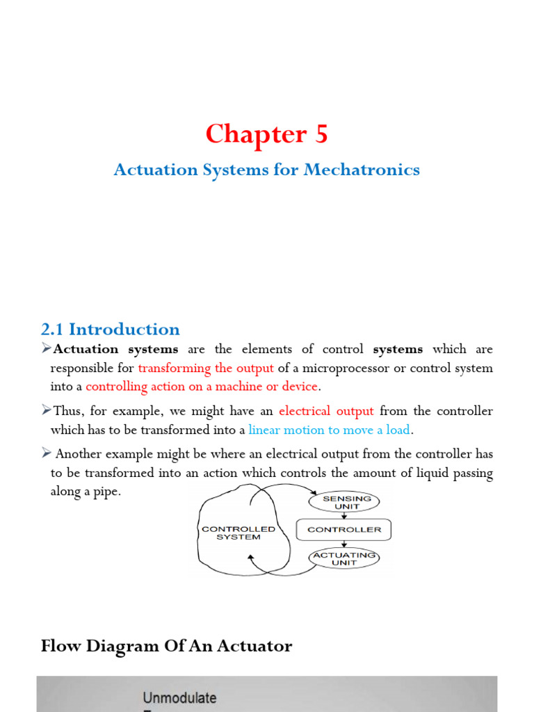 Chapter 5 Mechatronics | PDF | Science & Mathematics