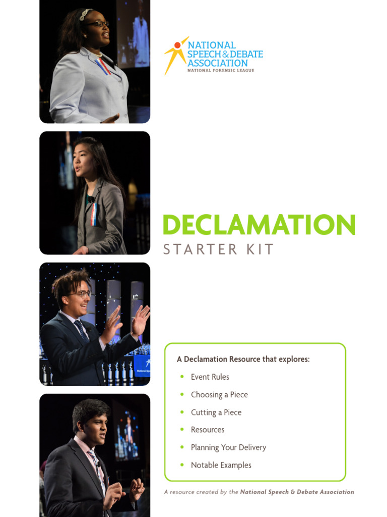 Declamation Starter Kit | PDF