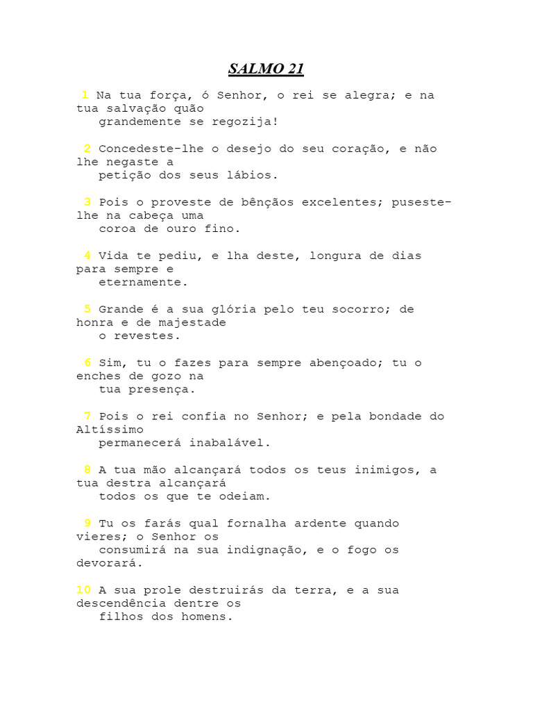 Salmo 21 | PDF