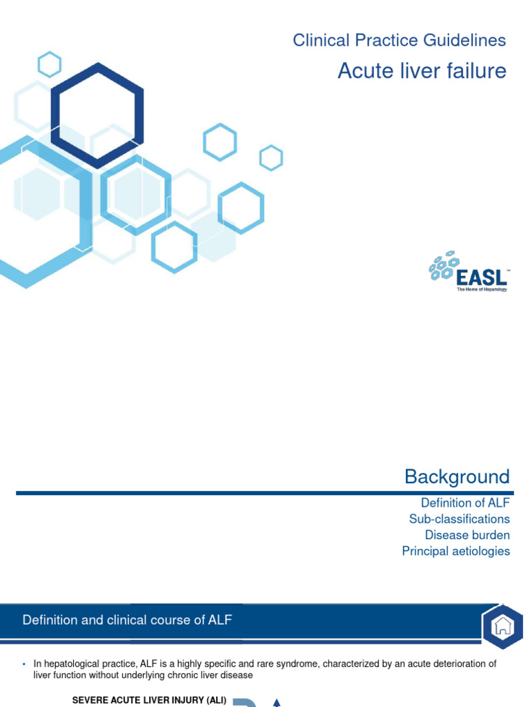 Acute Liver Failure - EASL CPG Slide Deck | PDF | Coagulation | Hepatitis