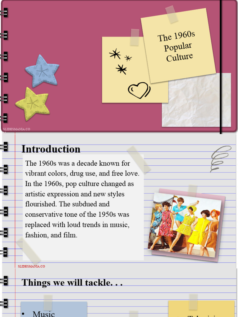 The 1960 S Popular Culture: Slidesmania - Co M | PDF