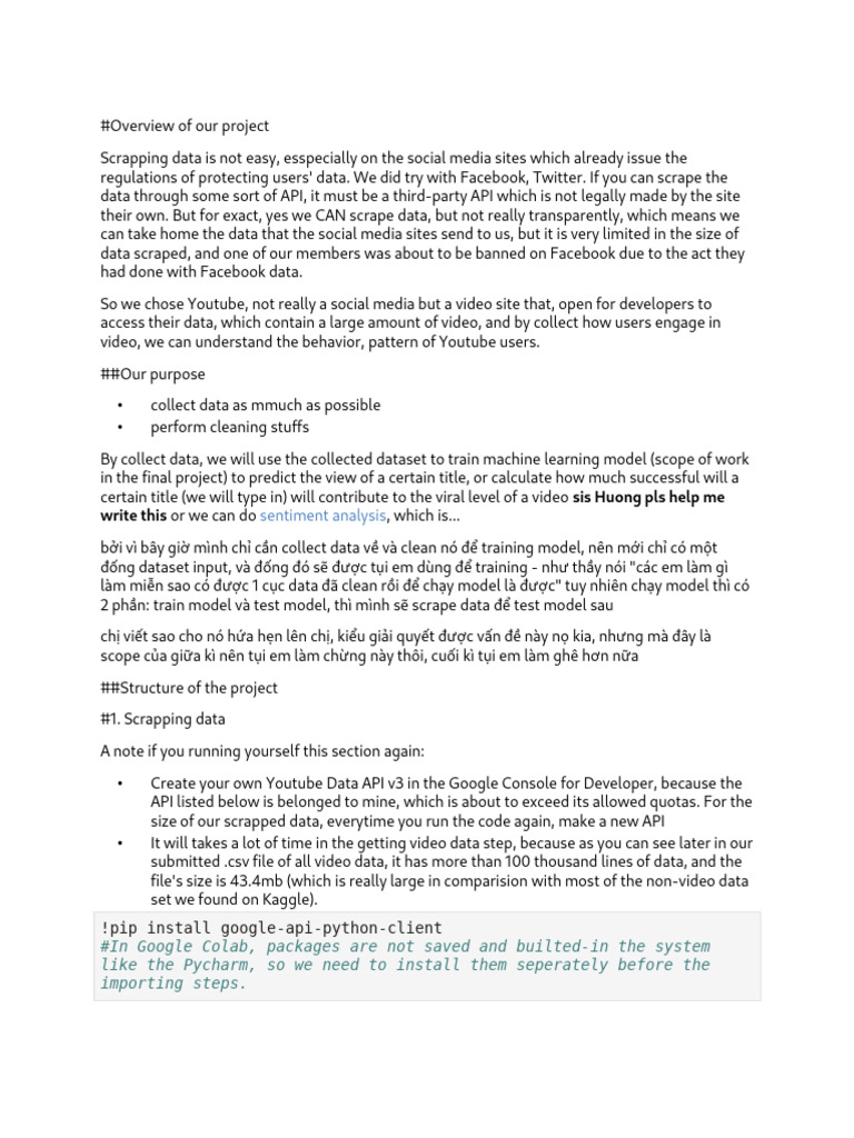 Replica of Youtube Analysis | PDF