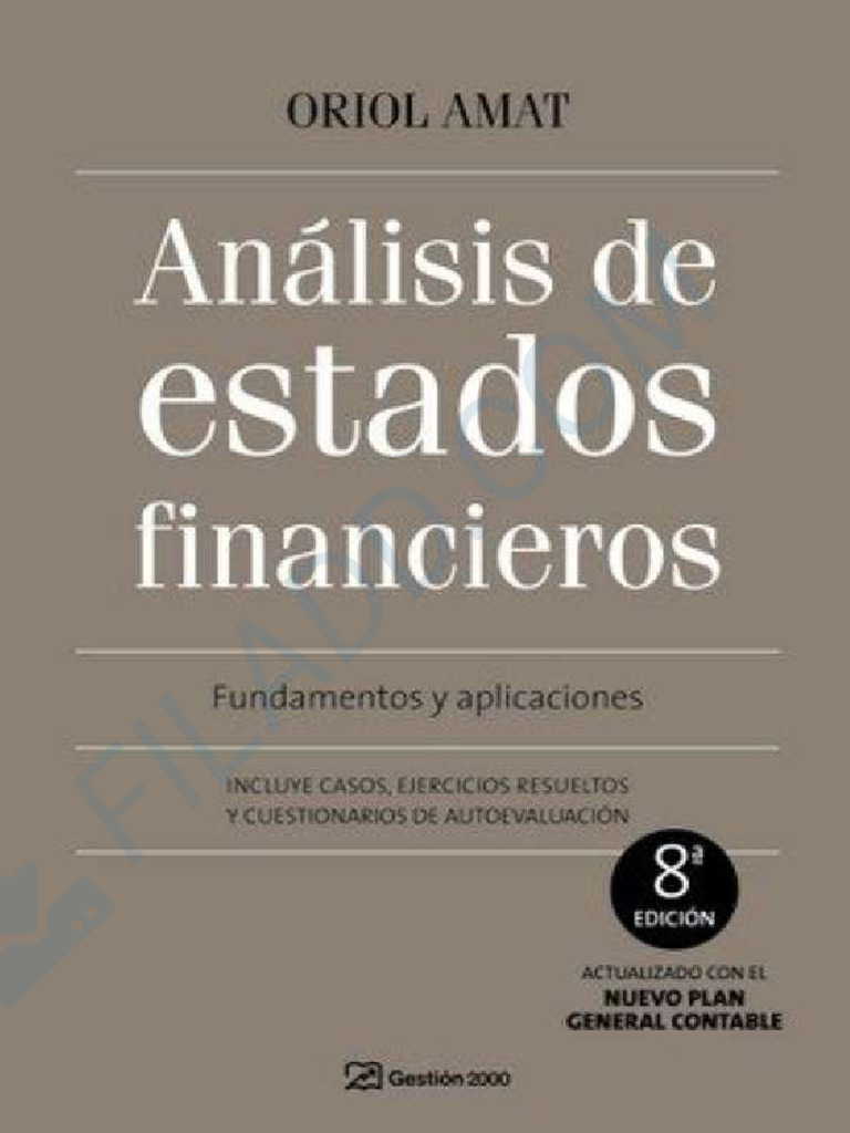 Análisis de Estados Financieros by Oriol Amat 8ed | PDF | Business | Marketing
