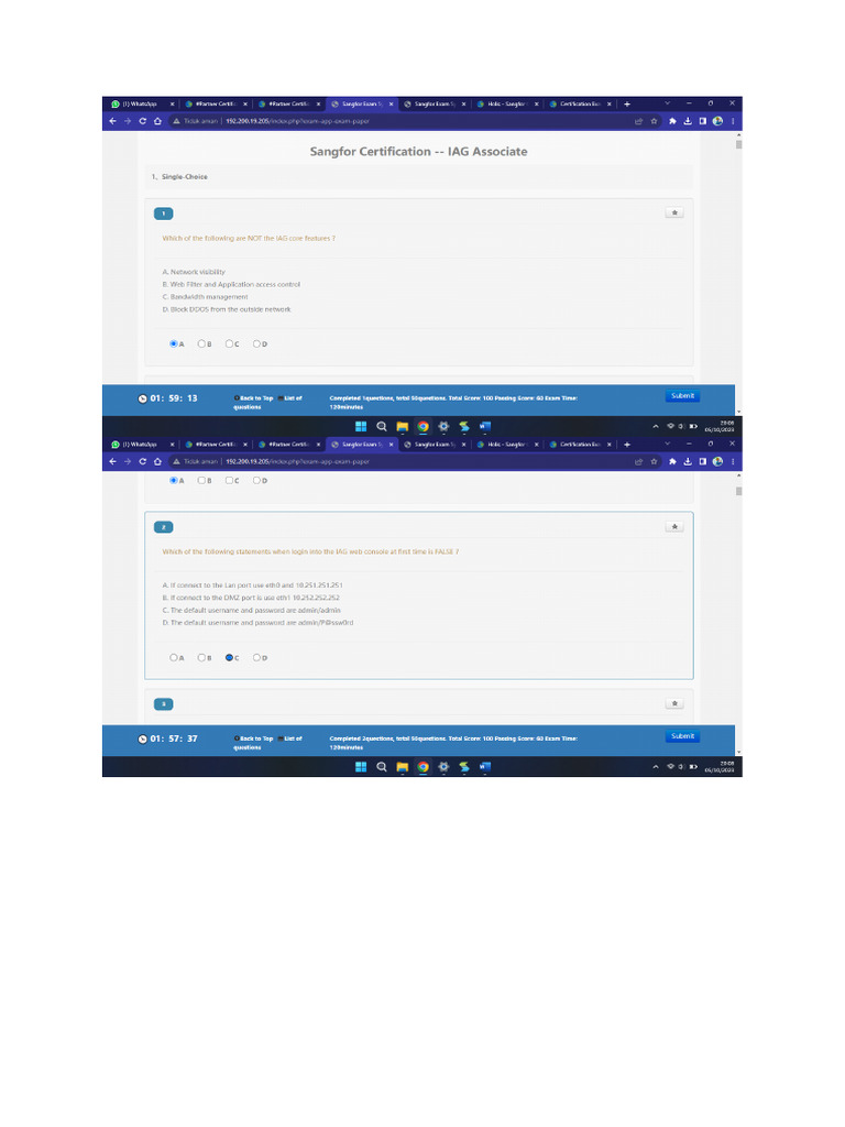 Sangfor Exam System | PDF