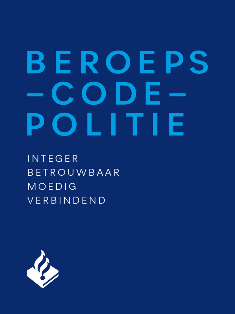Brochure Beroepscode Politie | PDF