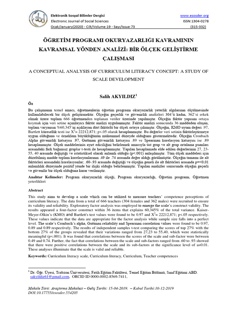 Egi Ti M Programi Okuryazarligi Kavramin | PDF Egi Ti M Programi Okuryazarligi Kavramin | PDF