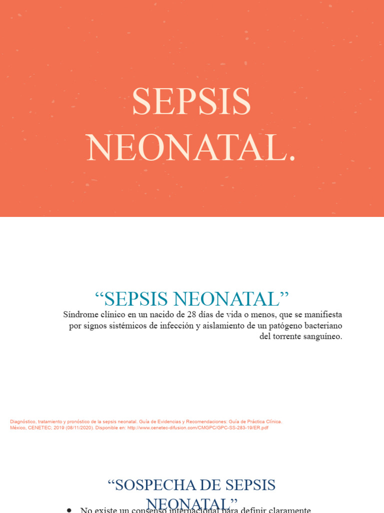 Sepsis Neonatal | PDF