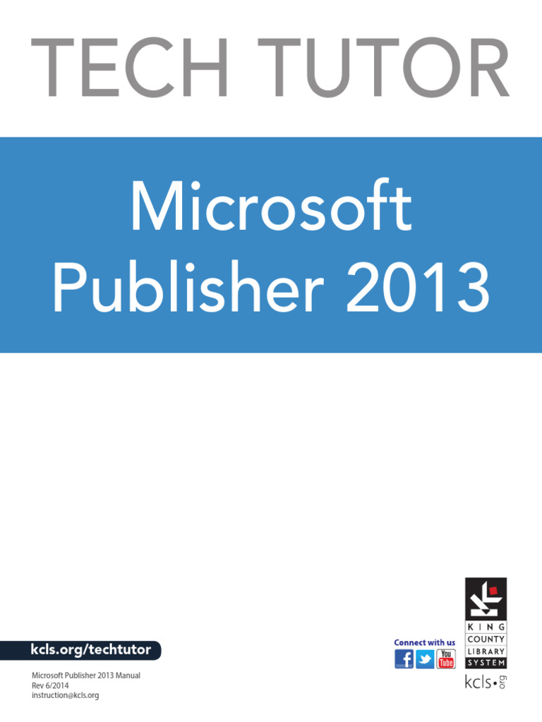 Microsoft Publisher 2013 User Guide | PDF | Computers