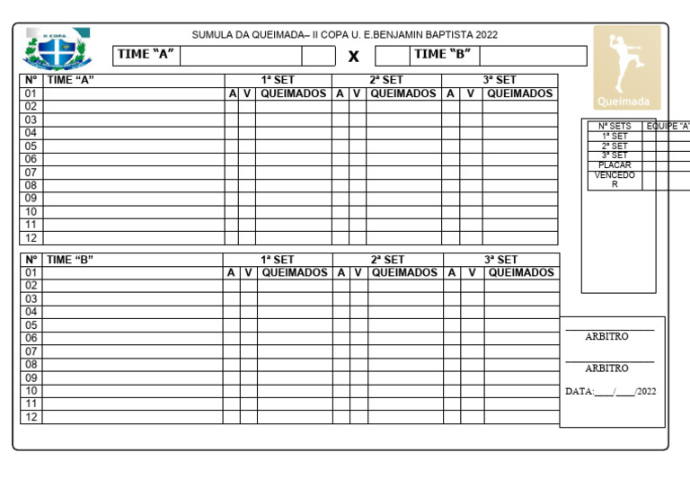 Sumula de Queimada | PDF