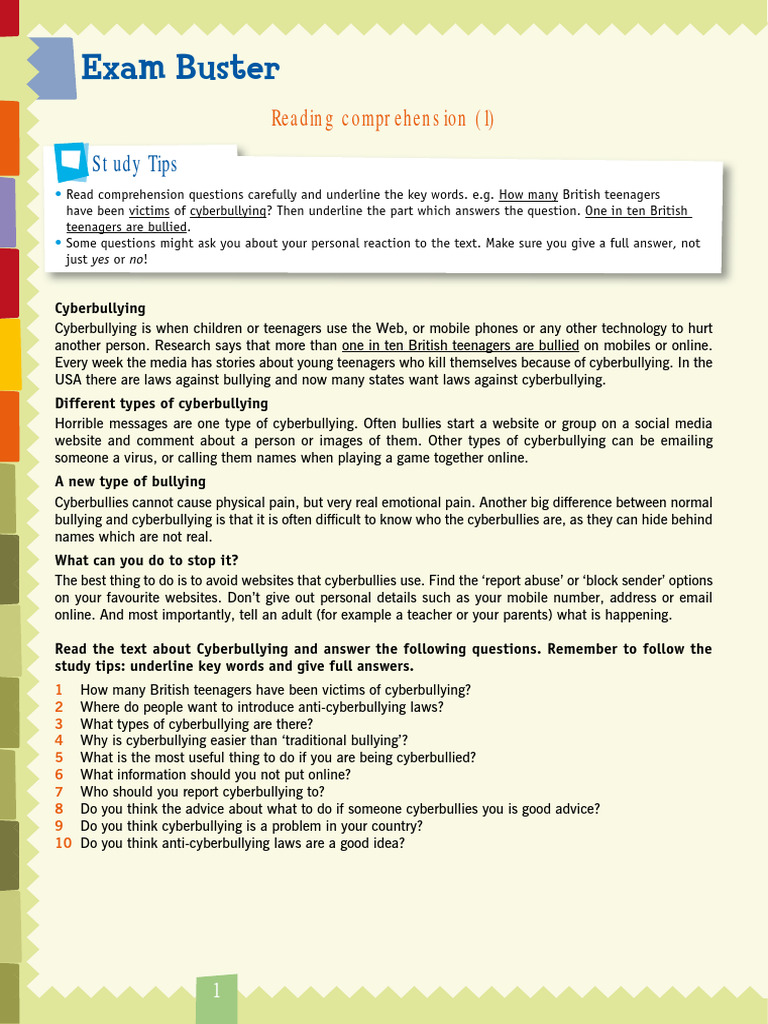 01 Reading Comprehension 1 | PDF