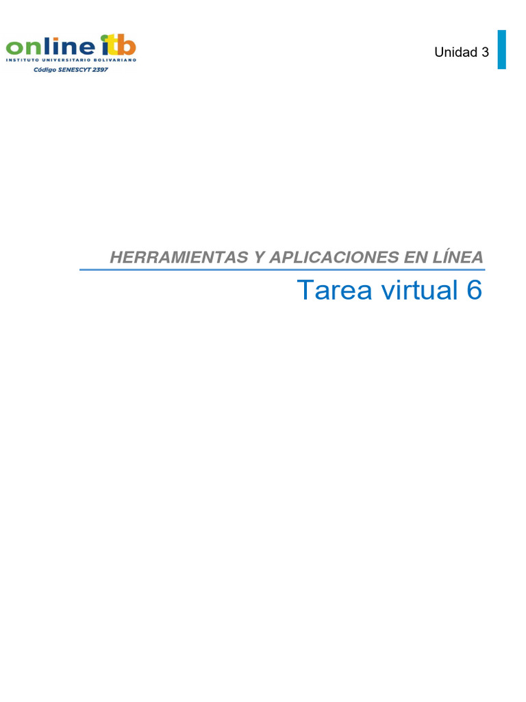 Tarea Virtual 6 (Documentos) | PDF
