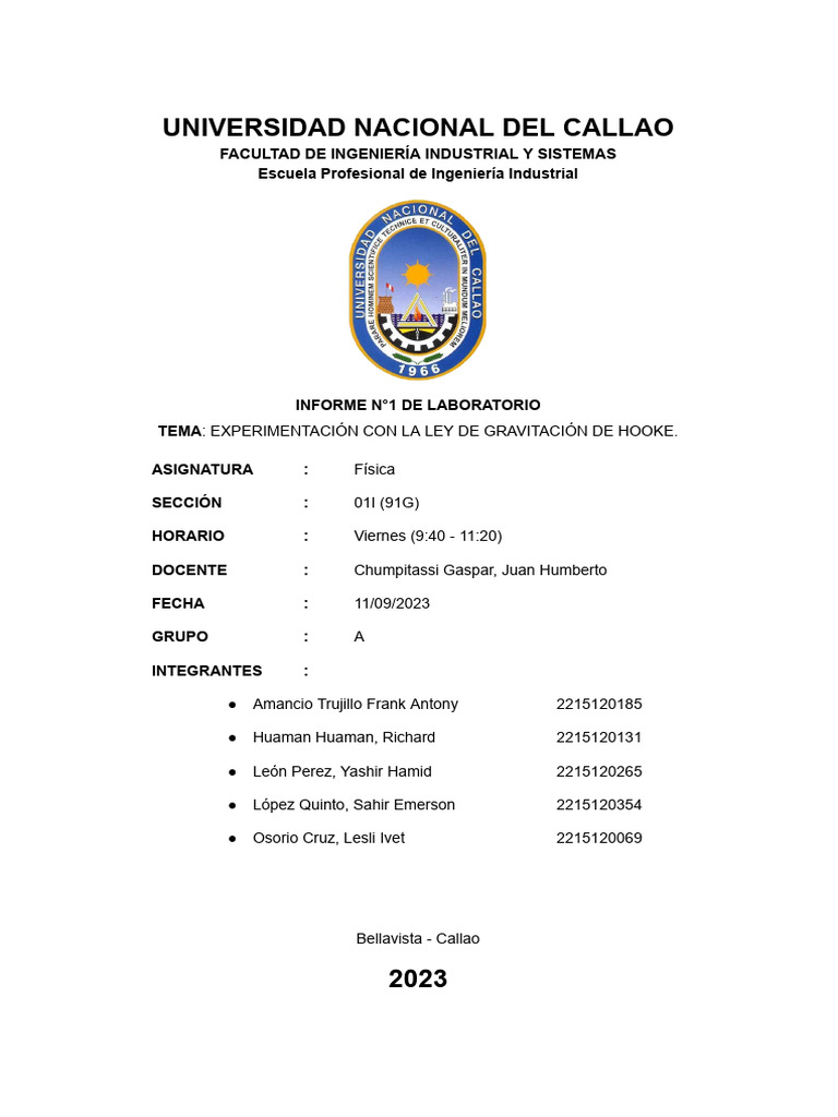 Informe 1 Fisica II | PDF