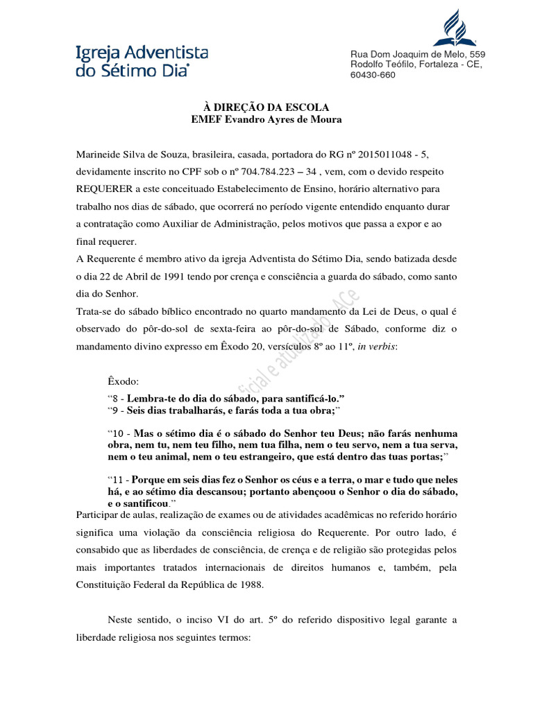 Requerimento - Neide | PDF