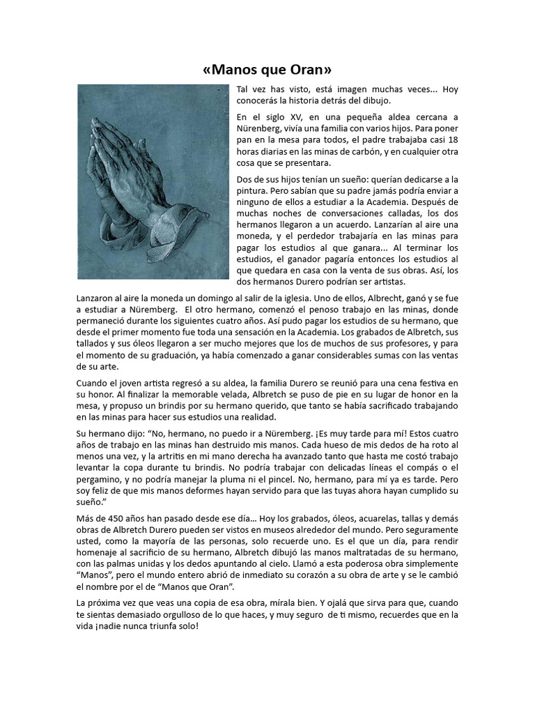 Manos Que Oran | PDF | Albrecht Dürer