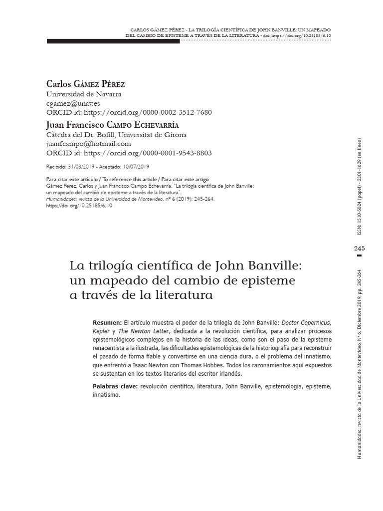 La Trilogía Científica de John Baines | PDF