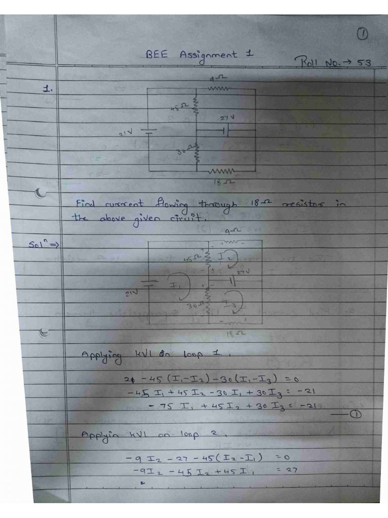 BEE Assignment 1A... | PDF