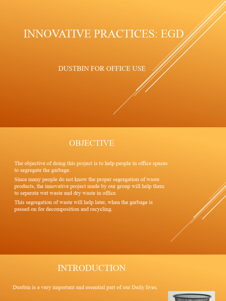 Dustbin For Office PPT EGD | PDF | Social Science | Home & Garden