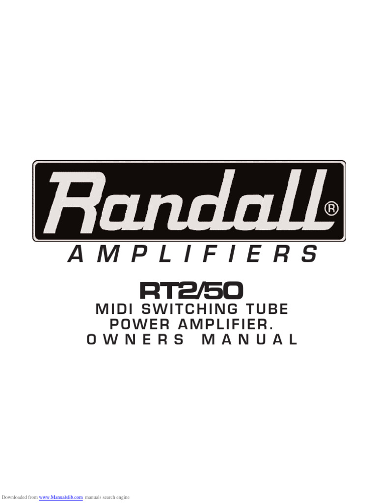 Amplifiers: Midi Switchingtube Poweramplifier. Owners Manual | PDF