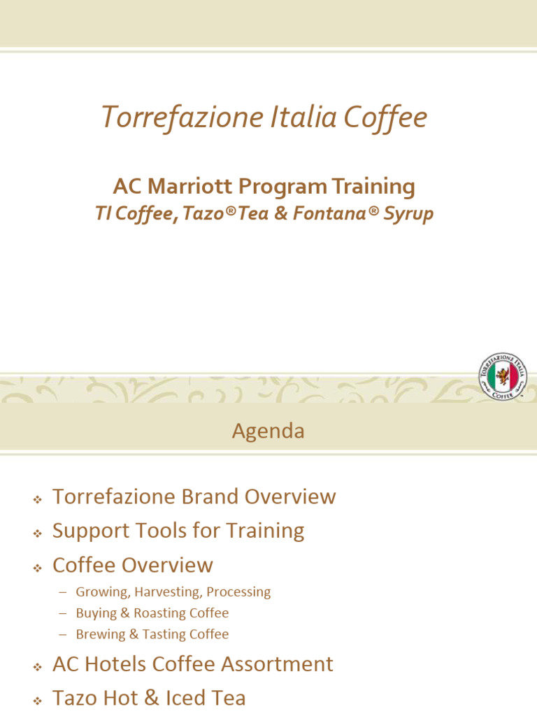 AC Coffee Torrefazione Italia Program Guide | PDF