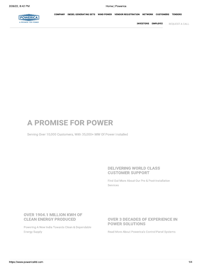 Powerica Website | PDF