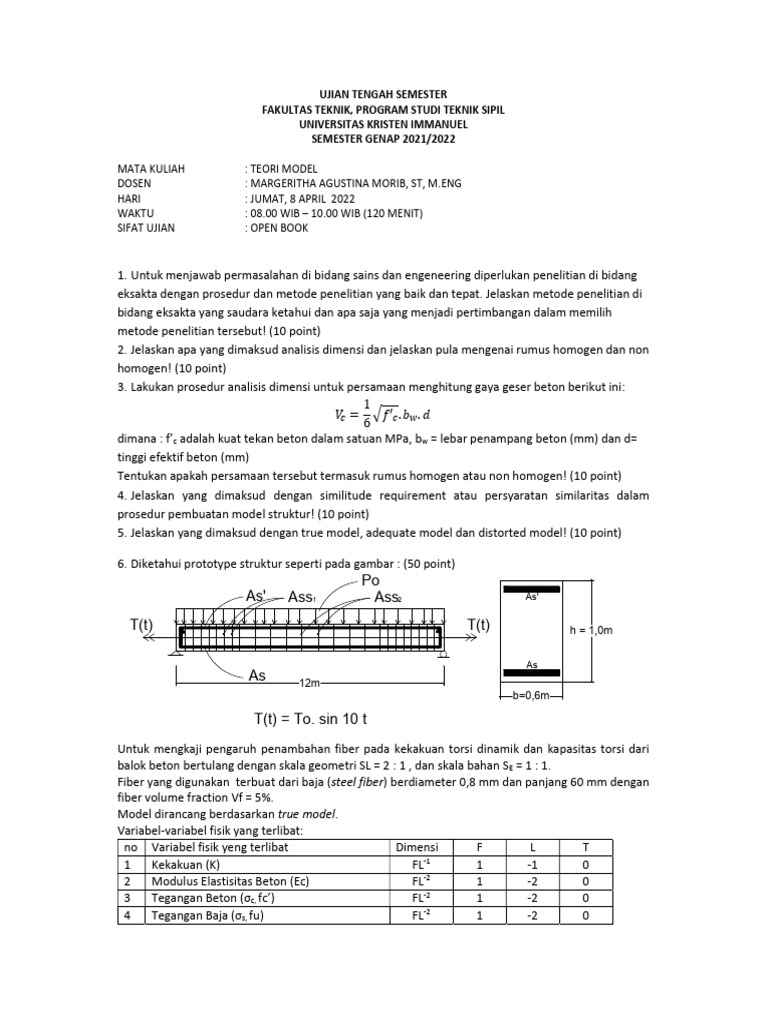 Uts Teori Model 2022 | PDF