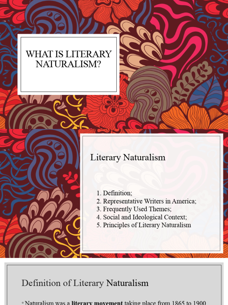 Understanding Literary Naturalism | PDF | Social Science | Philosophy