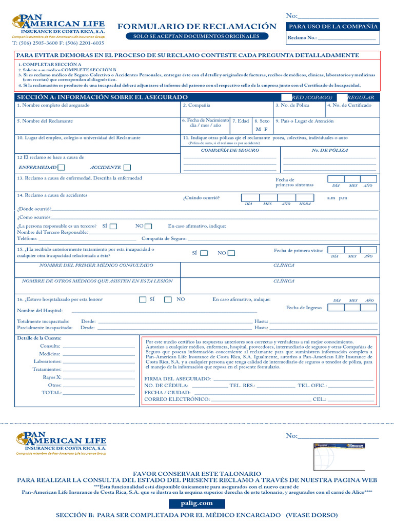 Formulario de Reclamo | PDF