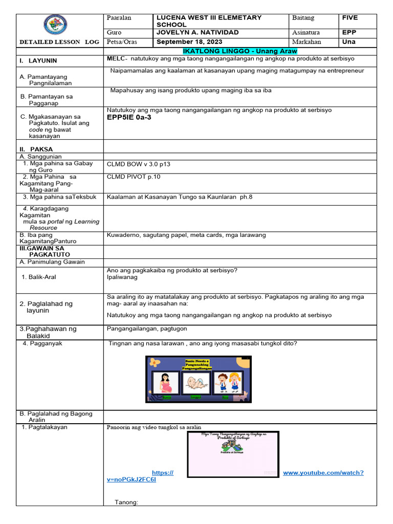 Q1 DLP Epp WK3 D1 5 | PDF