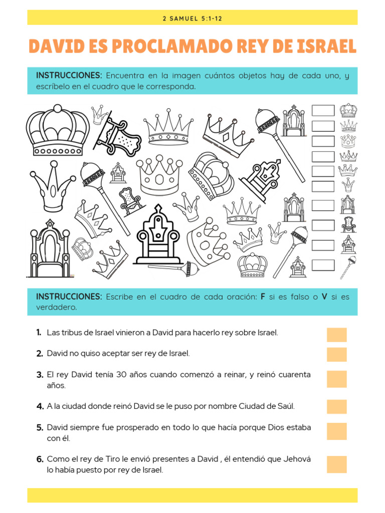 ACT158. DAVID ES PROCLAMADO REY DE ISRAEL | PDF